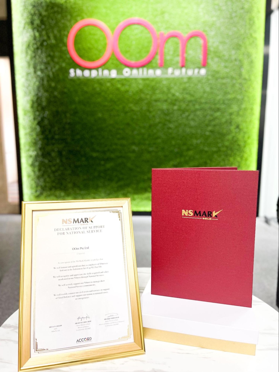 OOm Honoured With the Prestigious NS Mark Gold Certification | OOm ...